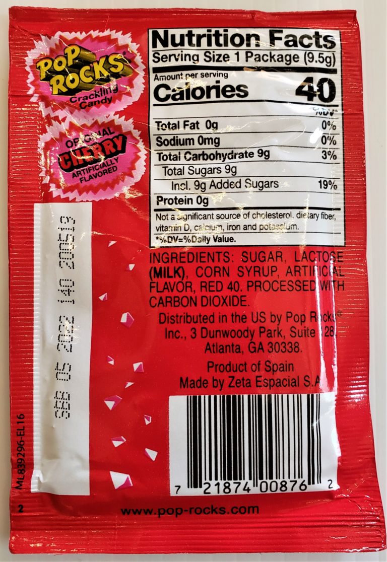 Pop Rocks – Original Cherry Retro pack – Crowsnest Candy Company
