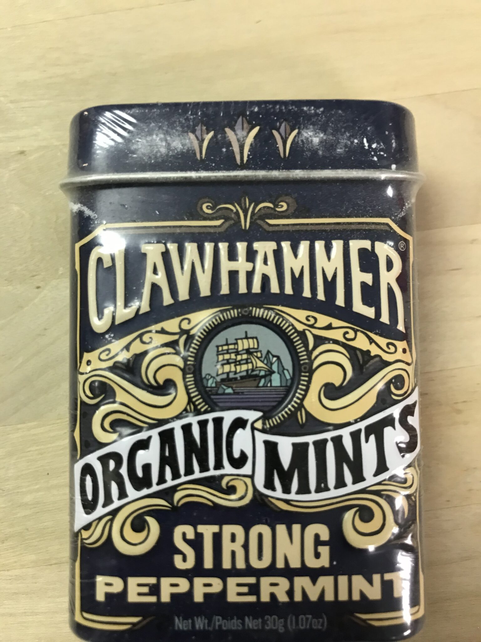 Clawhammer Organic Strong Peppermint Tin – Crowsnest Candy Company