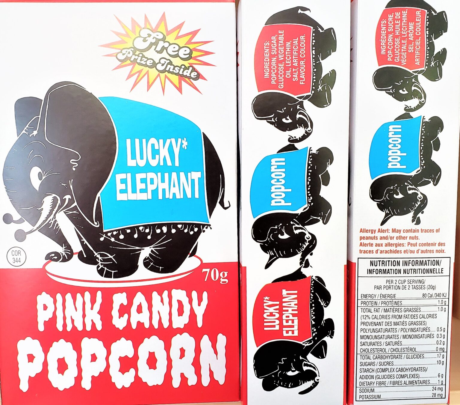 Lucky Elephant Pink Candy Popcorn – Crowsnest Candy Company