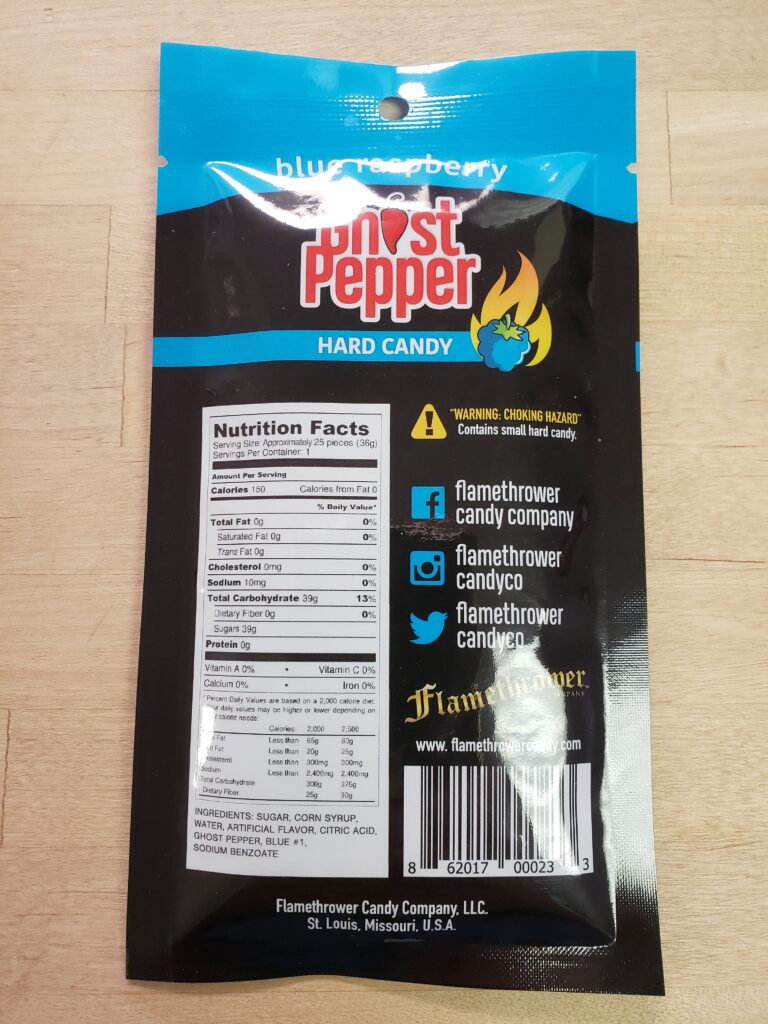 Ghost Pepper Candy Blue Raspberry – Crowsnest Candy Company