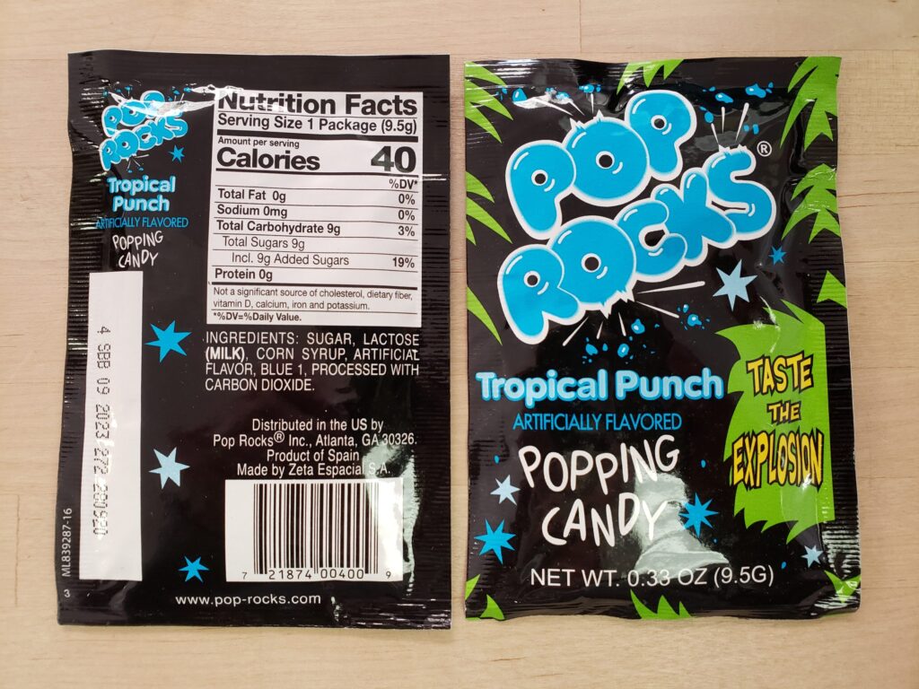 Pop Rocks Tropical Fruit Punch 9.5g – Crowsnest Candy Company