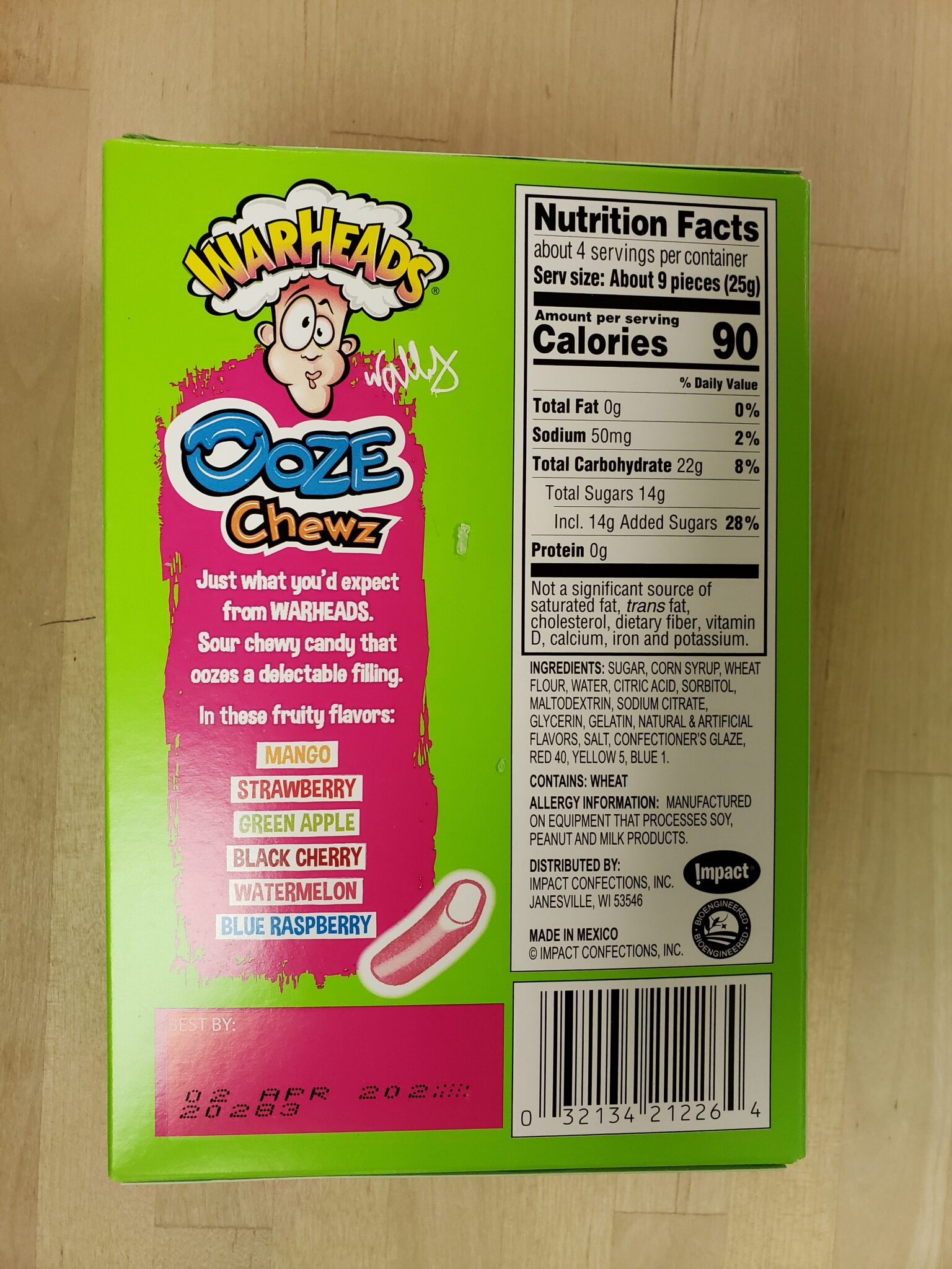 Warheads Ooze Chewz Theatre Box – Crowsnest Candy Company