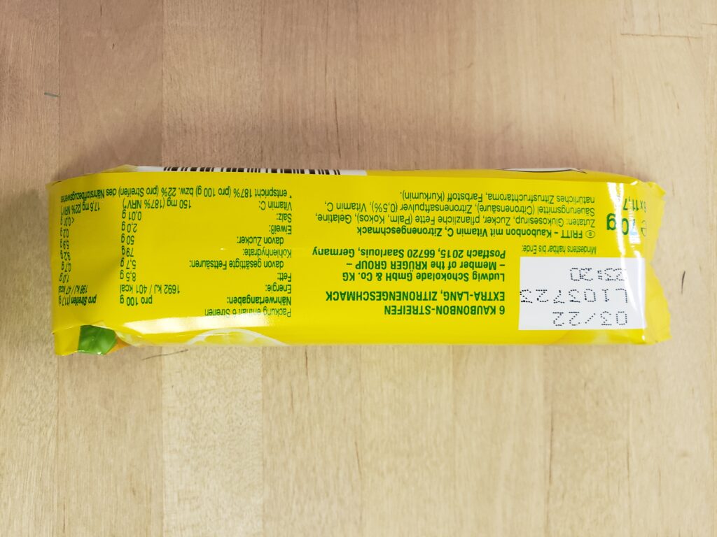 Fritt Fruit Toffees Lemon – Crowsnest Candy Company