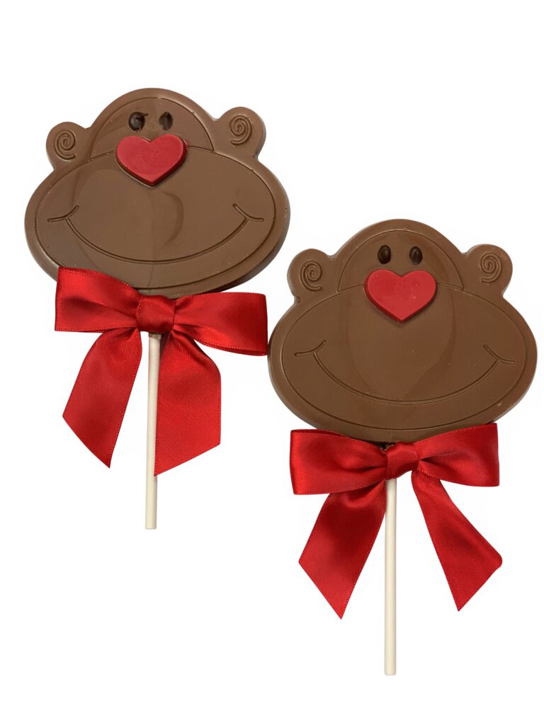 Some Monkey Loves You! Milk Chocolate Lollipop 40g – Crowsnest Candy ...