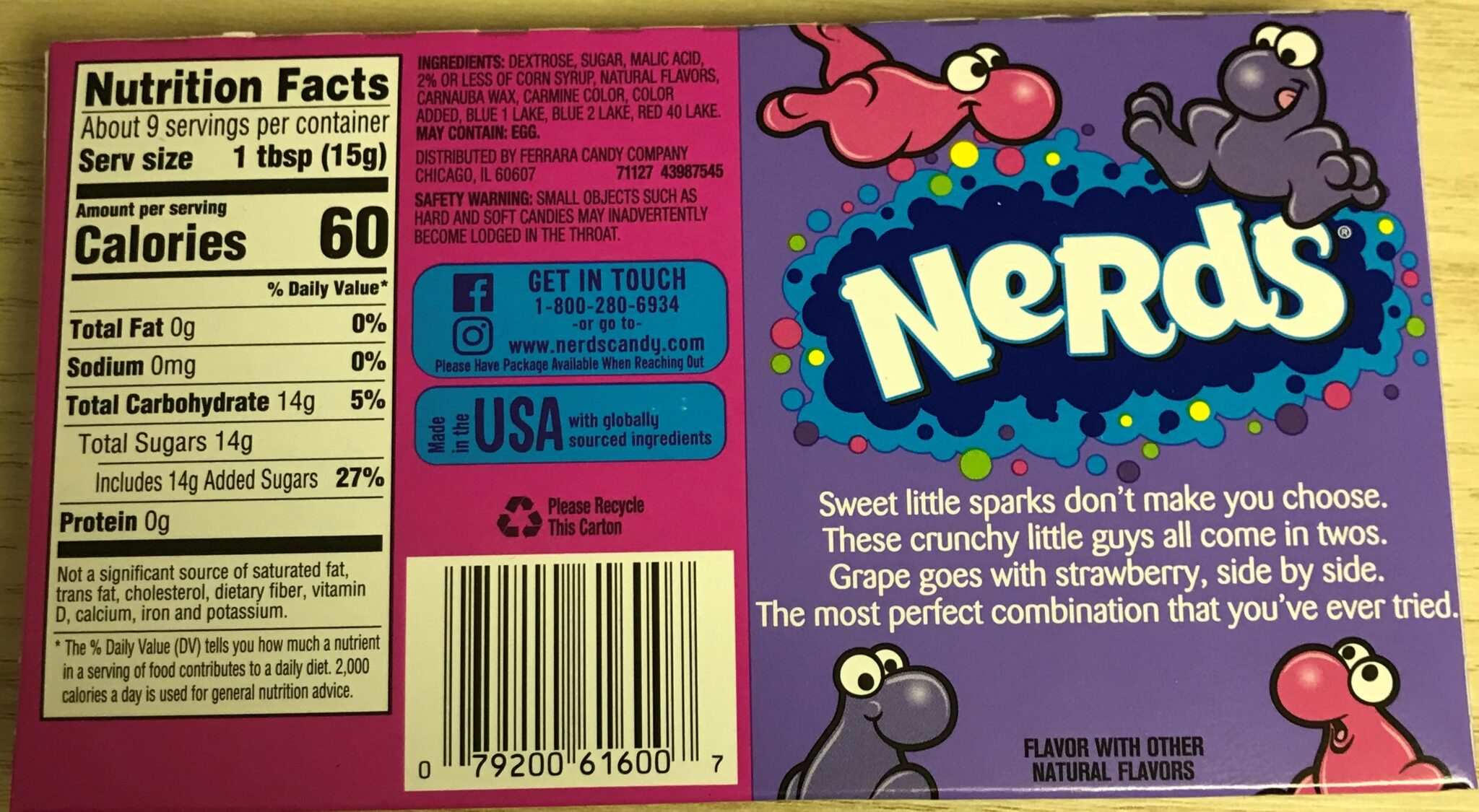 Nerds Grape Strawberry Theatre Box – Crowsnest Candy Company