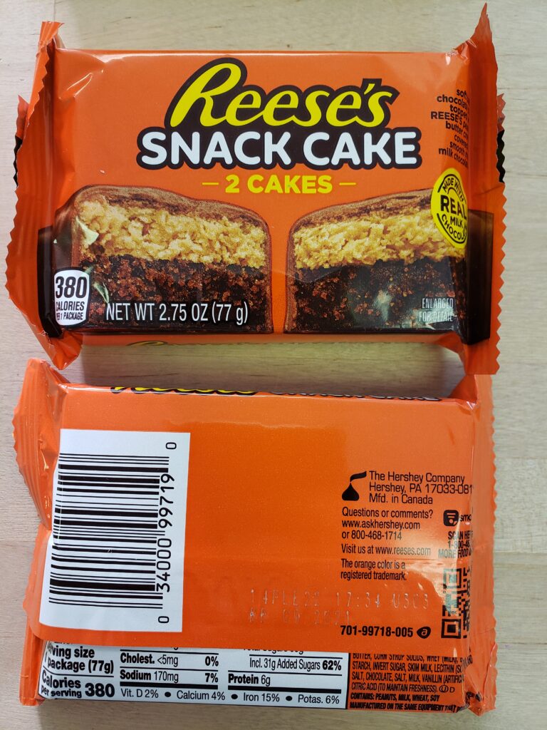 Reeses Snack Cake 78g – Crowsnest Candy Company