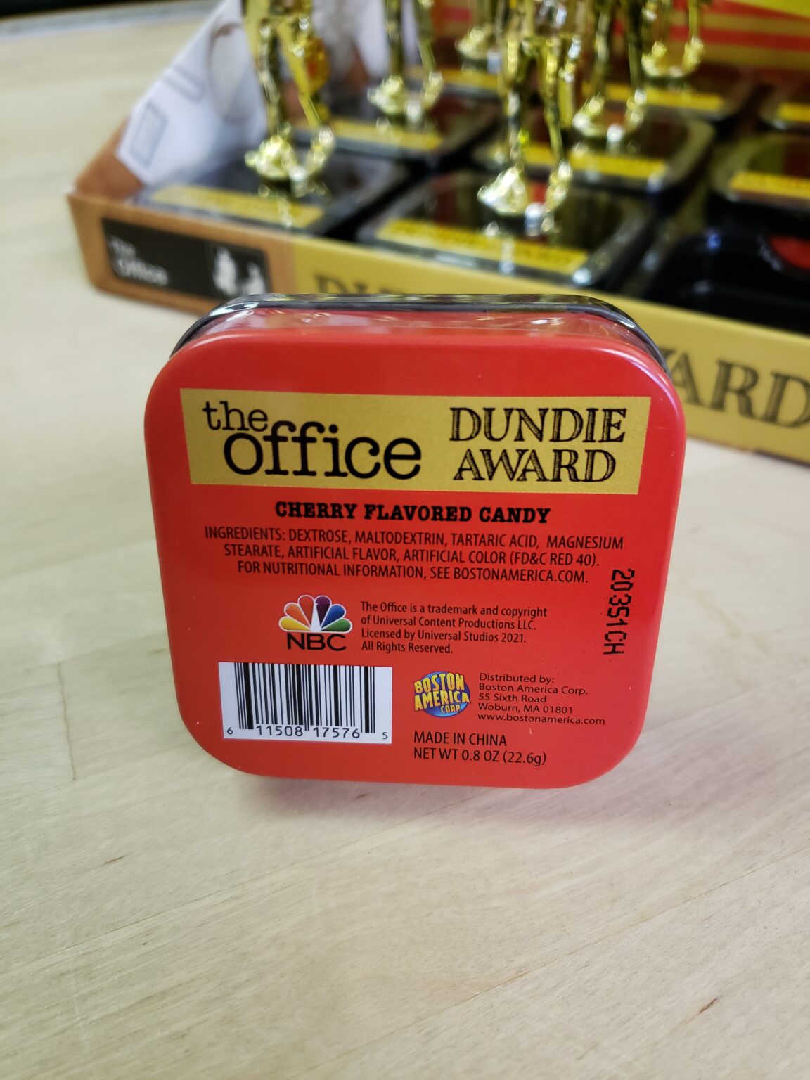 Dundie Award Candy Tin – Crowsnest Candy Company