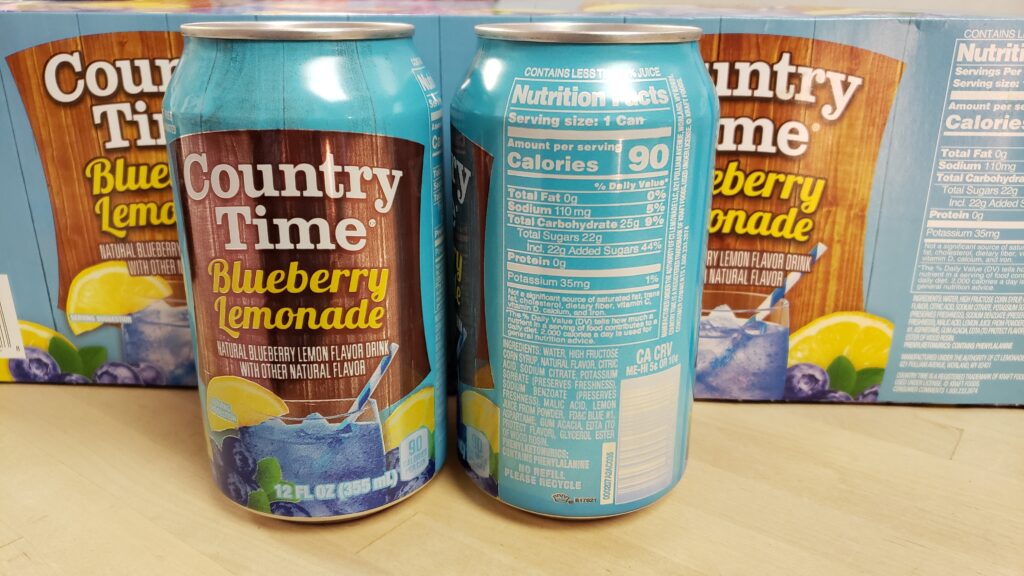 Country Time Blueberry Lemonade Can 355ml – Crowsnest Candy Company
