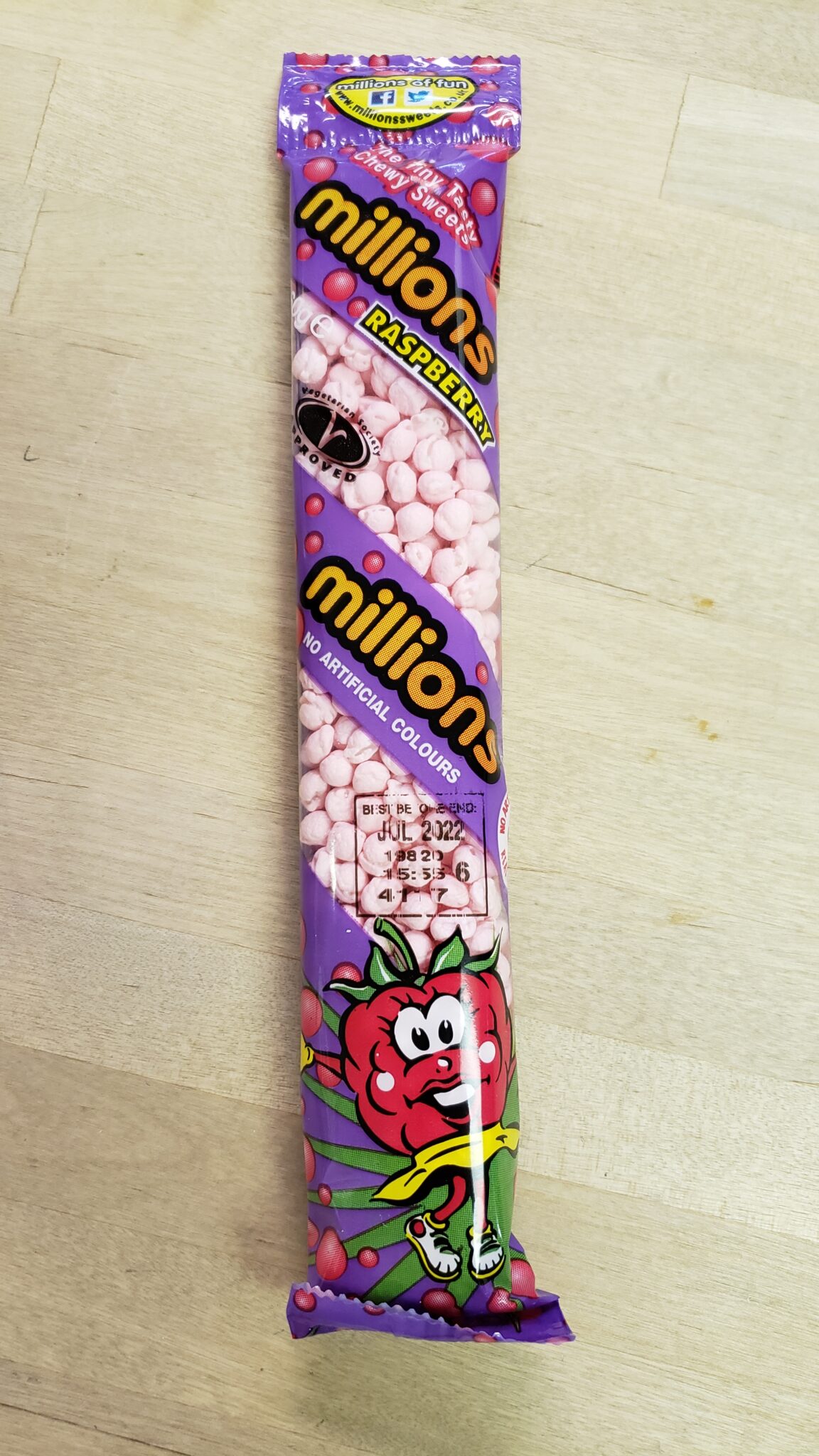 Millions Raspberry 40g – Crowsnest Candy Company