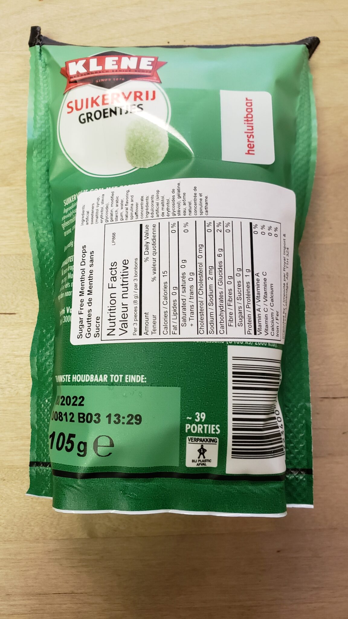 Klene Sugarfree Eucalyptus Drops – Crowsnest Candy Company