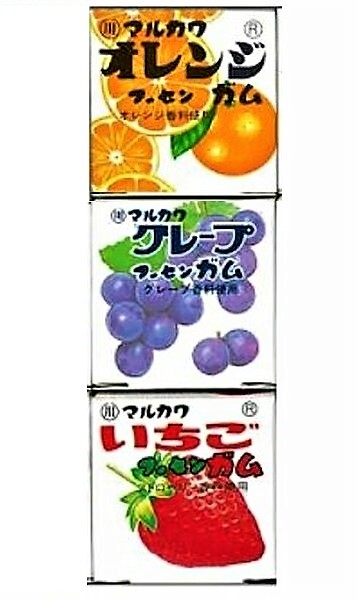 Marukawa Fruit Mix Bubble Gum 3pcs 17g (Japan) – Crowsnest Candy Company