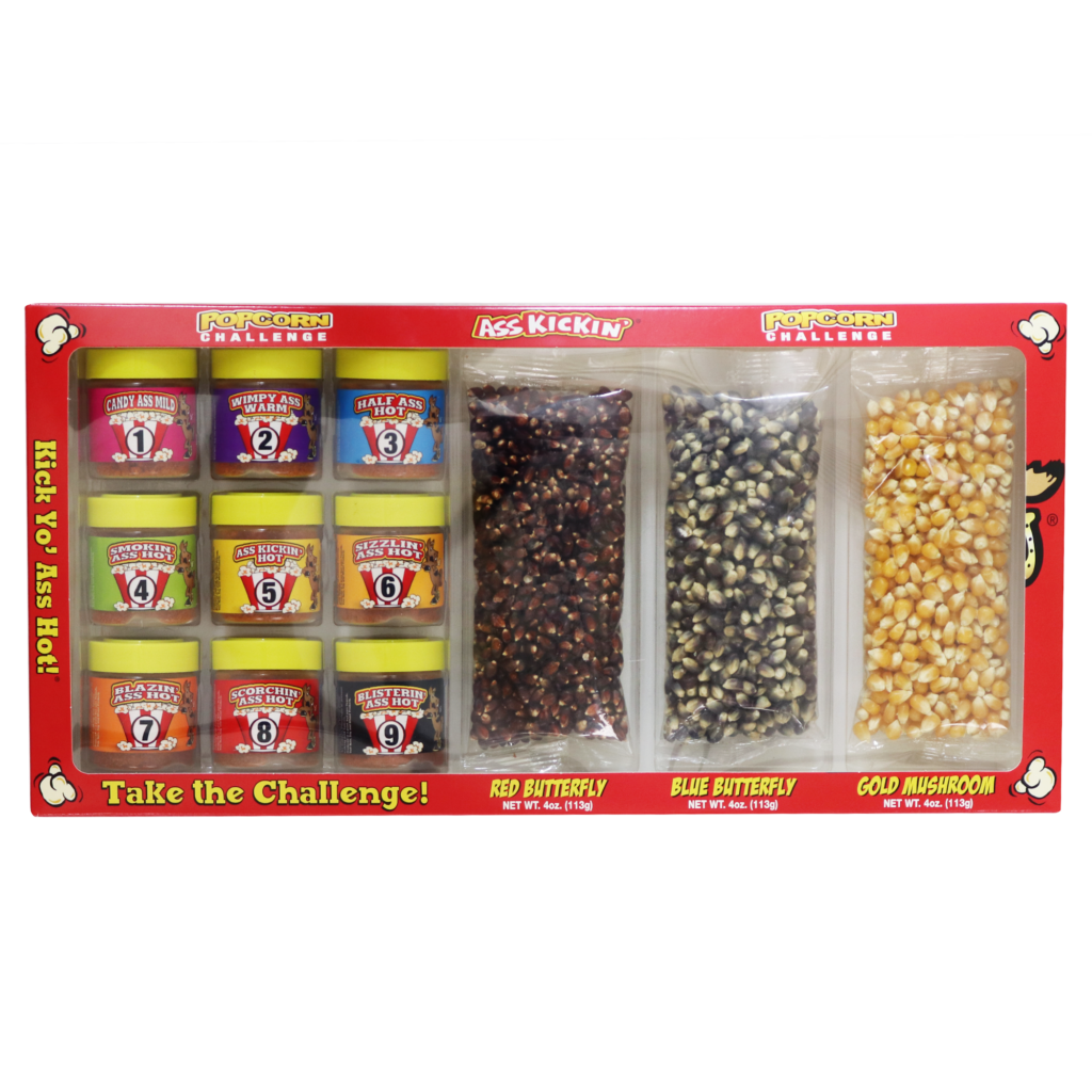 Ass Kickin’ Popcorn Challenge Set – Crowsnest Candy Company