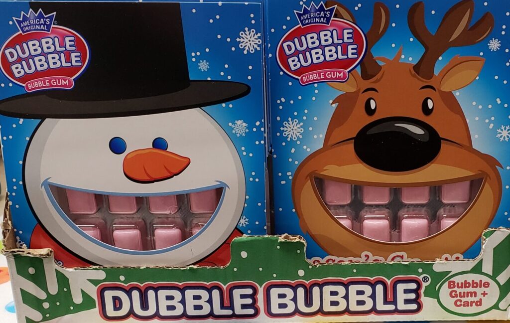 Dubble Bubble Holiday gum gift cards – Crowsnest Candy Company