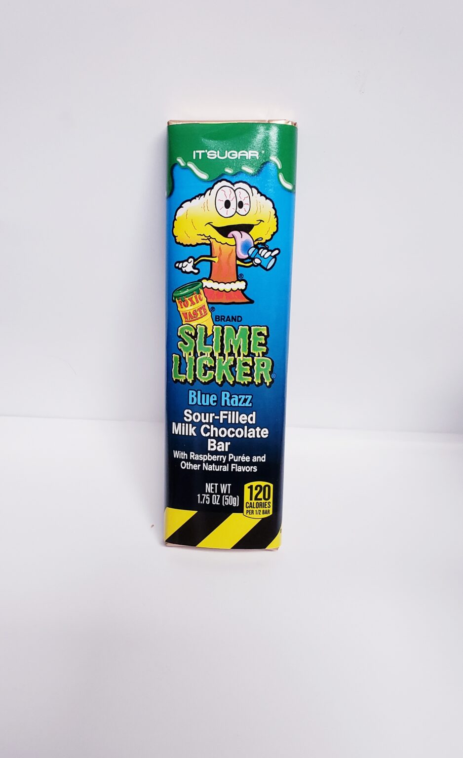 Toxic Waste Slime Licker Blue Razz Chocolate Bar – Crowsnest Candy Company