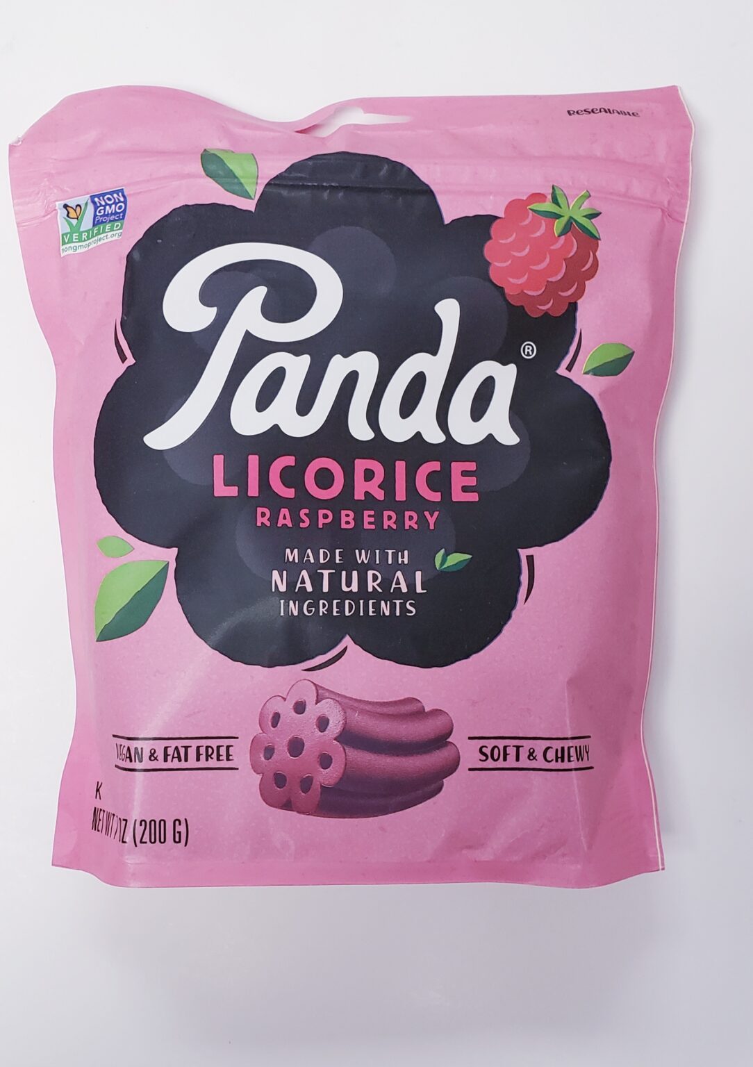 Panda Raspberry Soft Licorice 200g Bag – Crowsnest Candy Company